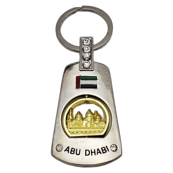 Accessories | Famous Mosque Abu Dhabi Spinner Keychain Souvenir Key ...